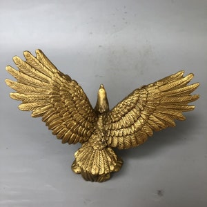 Chinese Antique Pure Copper Carving Eagle Statue Home Decoration,gift ...