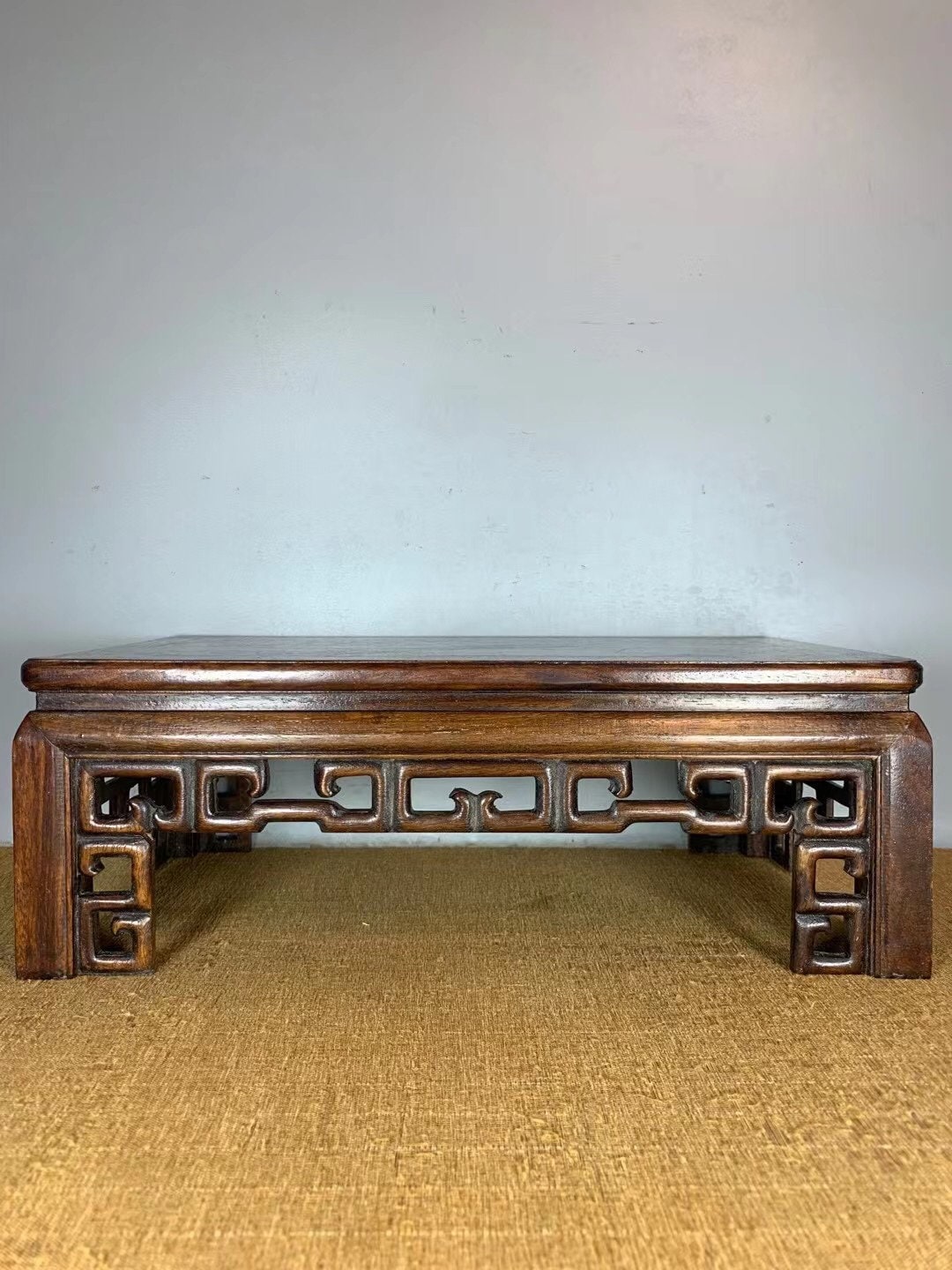 Chinese Pure Hand-carved Natural Rosewood Exquisite Pattern Tea Table ...