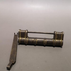 Chinese Antique Pure Copper Lock Hand Carved Copper Lock Are Worth ...