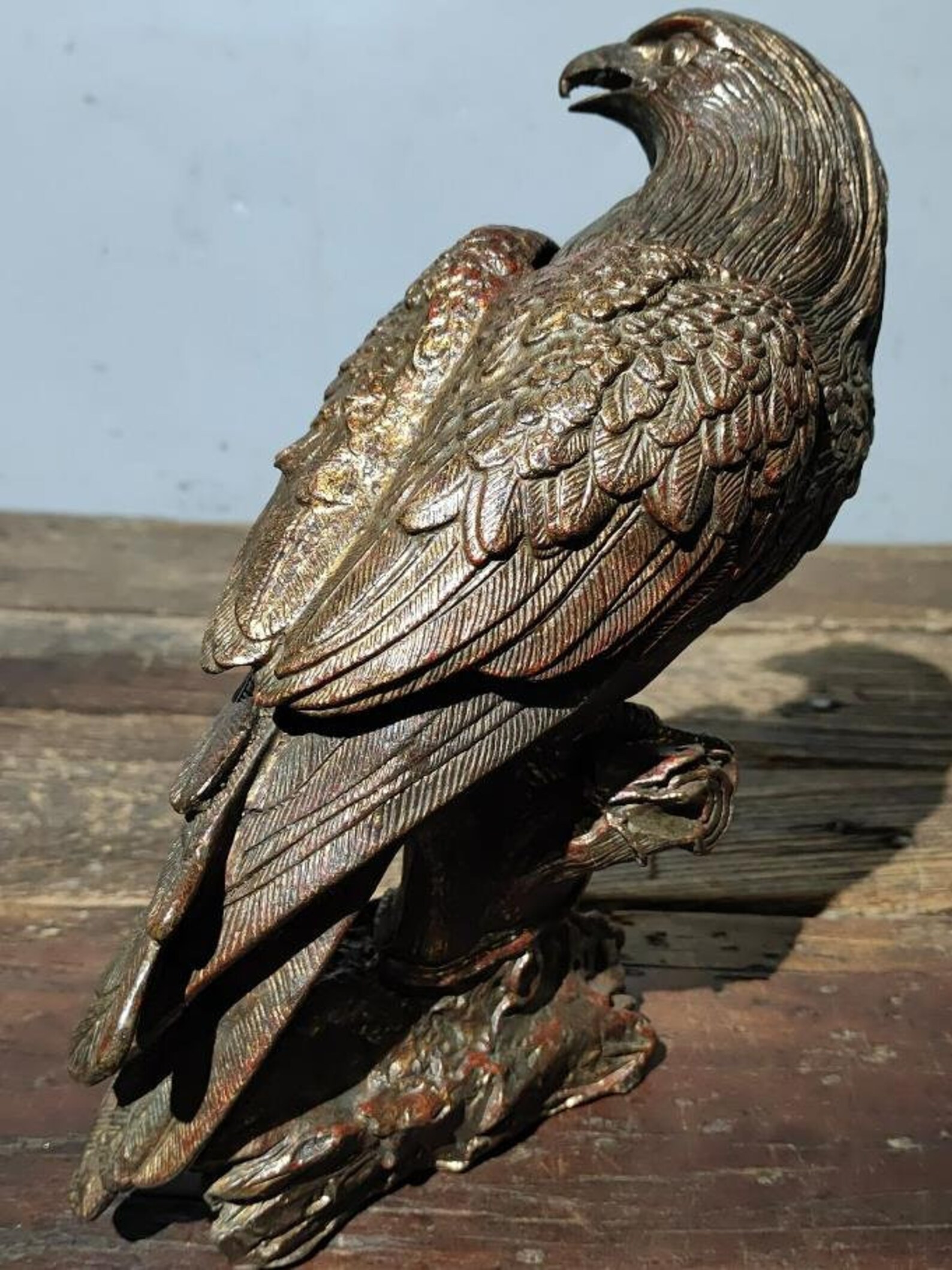 Chinese Antique Handcrafted Exquisite and Unique Pure Copper Eagle ...