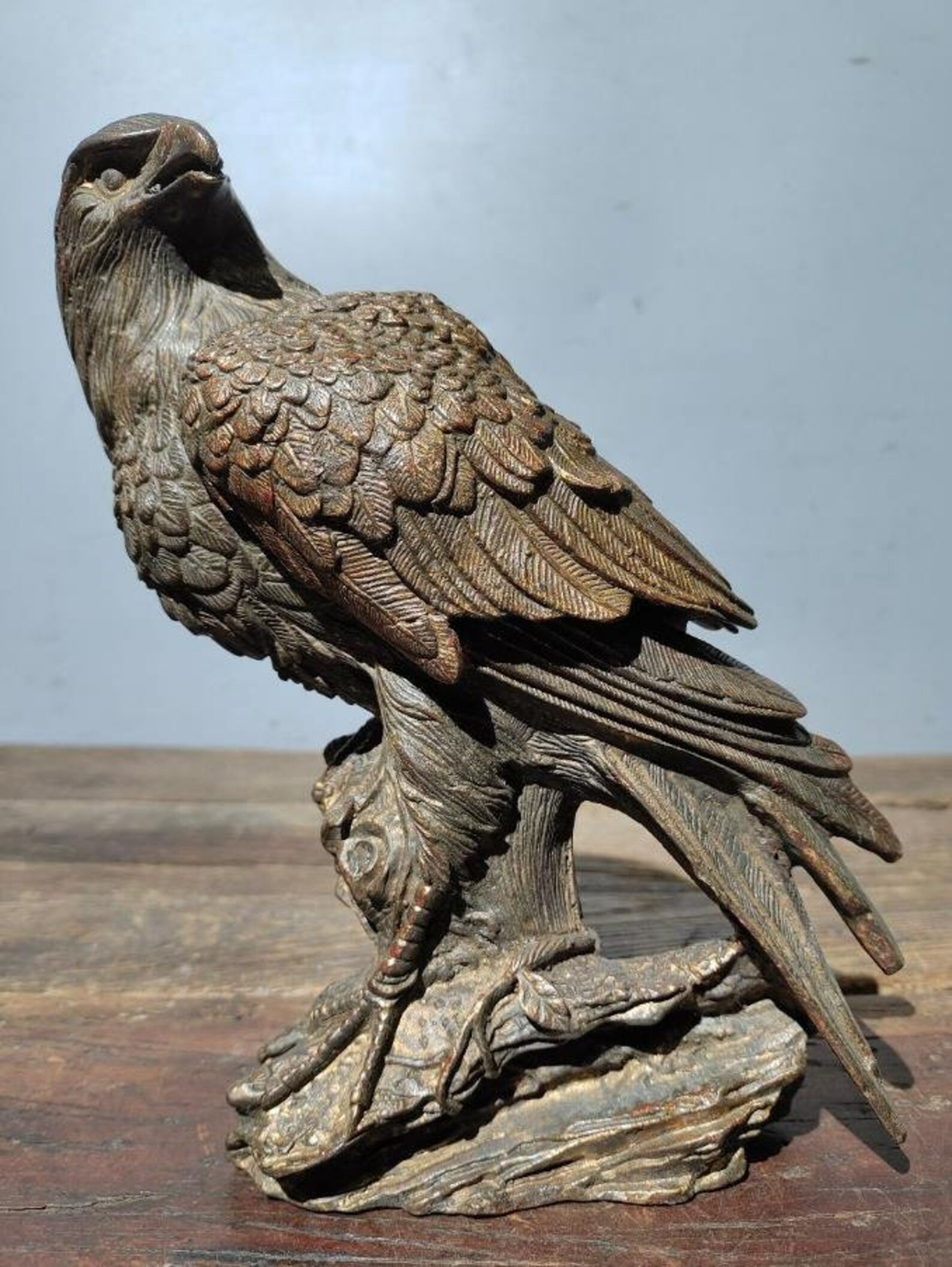 Chinese Antique Handcrafted Exquisite and Unique Pure Copper Eagle ...