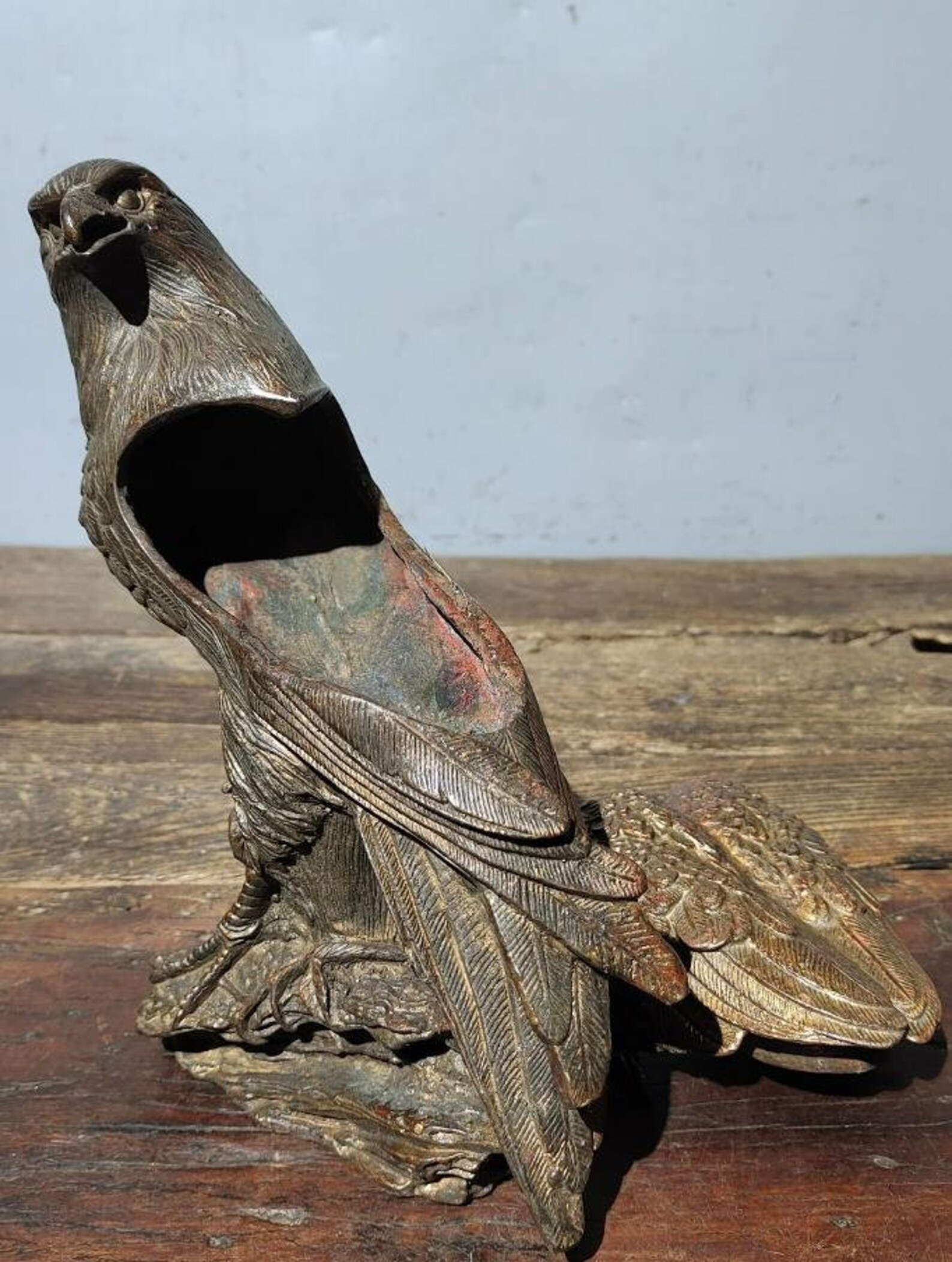 Chinese Antique Handcrafted Exquisite and Unique Pure Copper Eagle ...