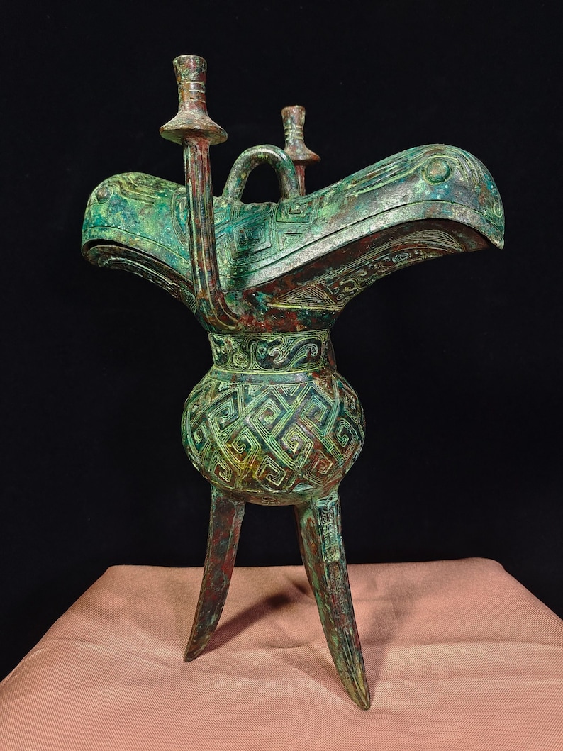 Chinese Statue Pure Hand-carved Han Dynasty Bronze Statue With ...