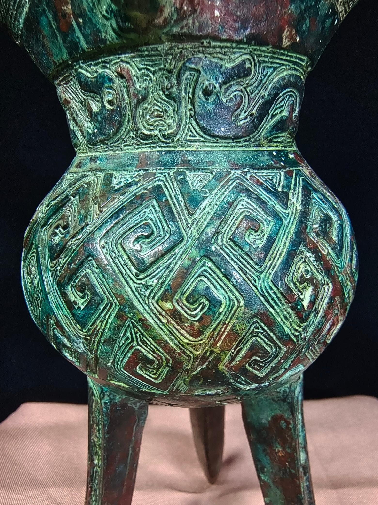 Chinese Statue Pure Hand-carved Han Dynasty Bronze Statue With ...