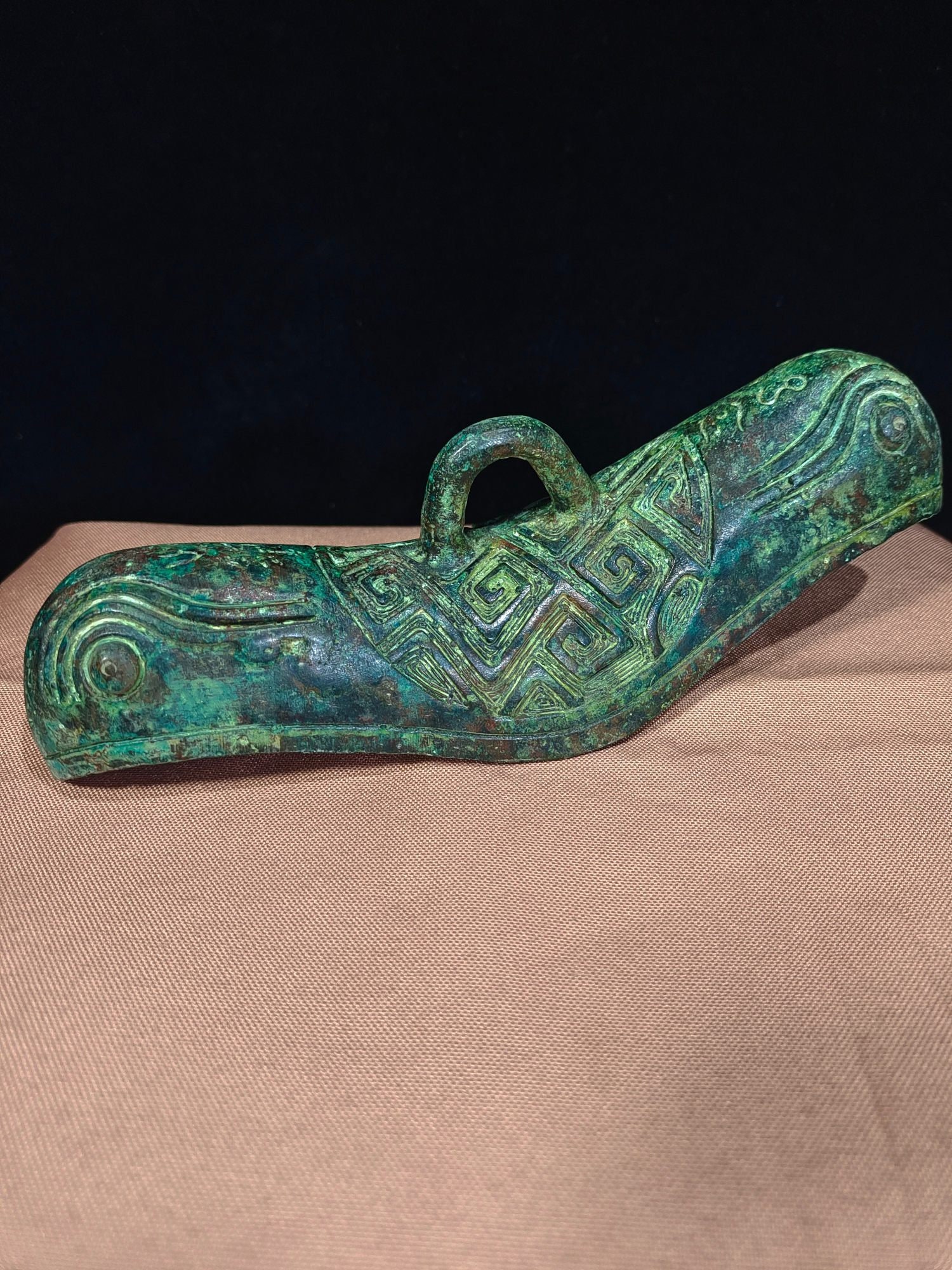 Chinese Statue Pure Hand-carved Han Dynasty Bronze Statue With ...