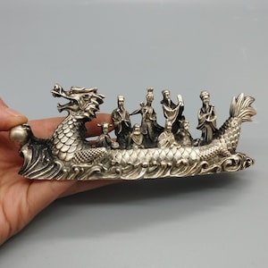 Chinese Antique Hand Carved Exquisite and Unique Pure Copper Eight ...