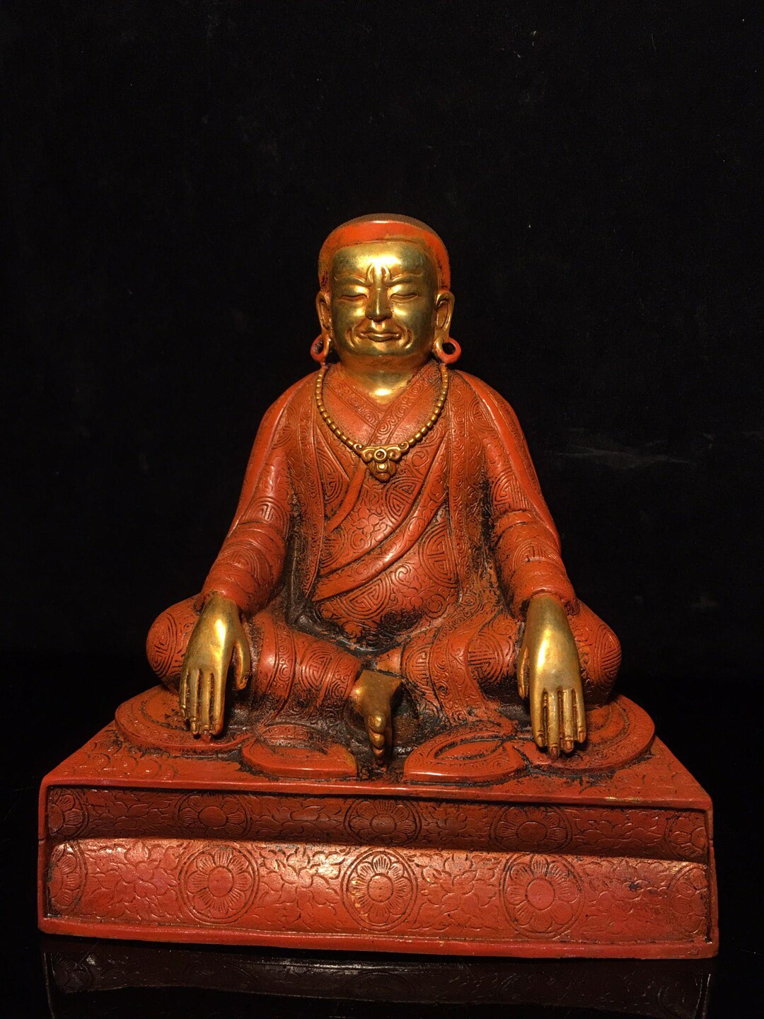 Chinese Pure Hand-carved Pure Copper Buddha Statue,pure Handmade ...