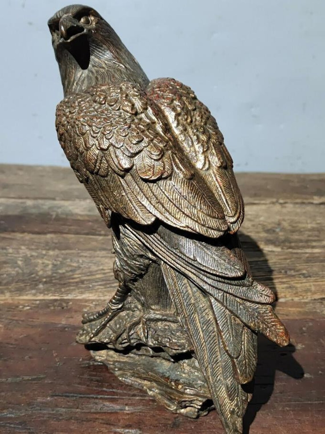 Chinese Antique Handcrafted Exquisite and Unique Pure Copper Eagle ...