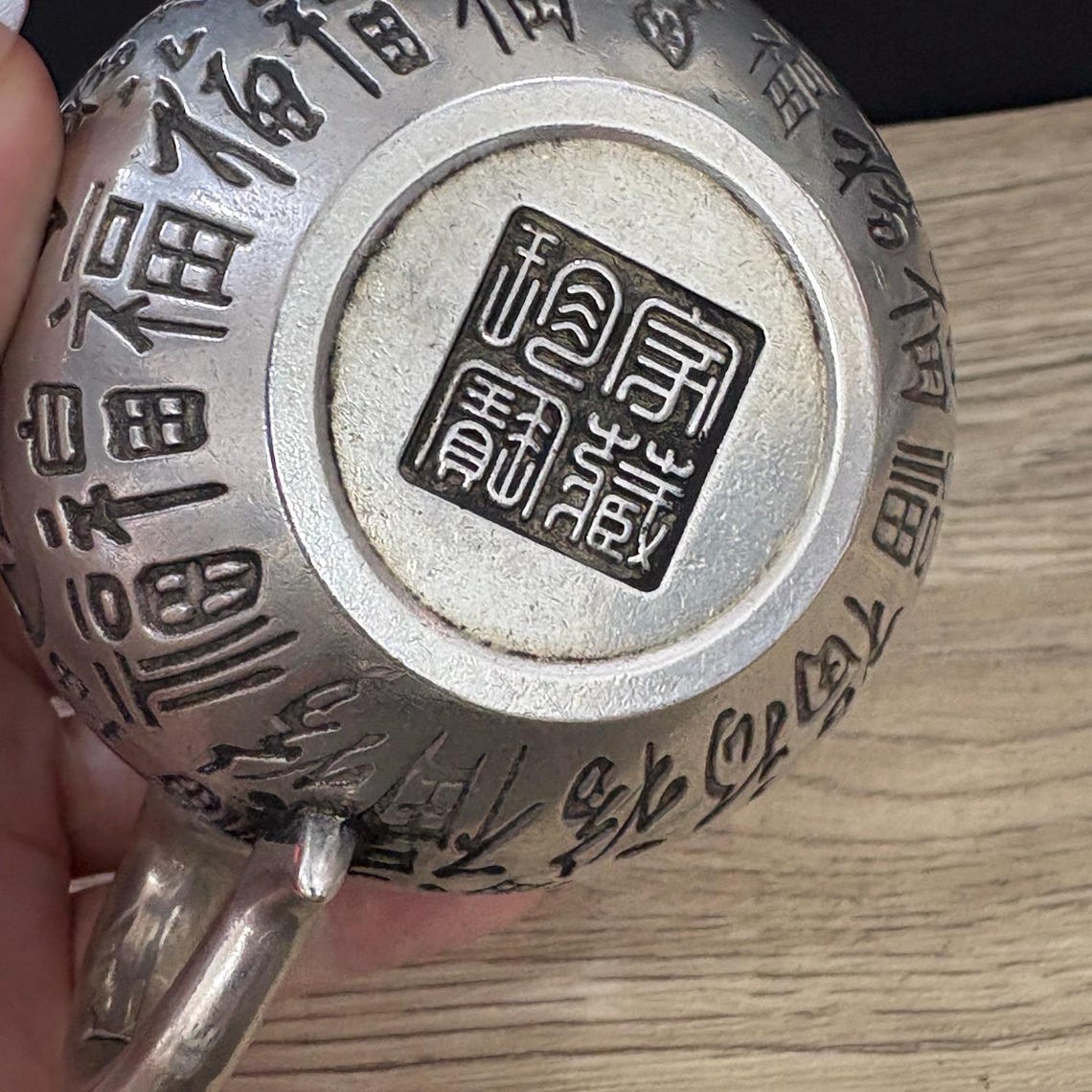 Collect Exquisite and Rare Hand Carved White Copper Silver Plating ...