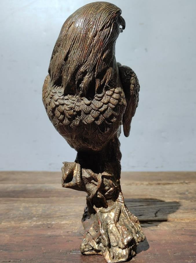 Chinese Antique Handcrafted Exquisite and Unique Pure Copper Eagle ...