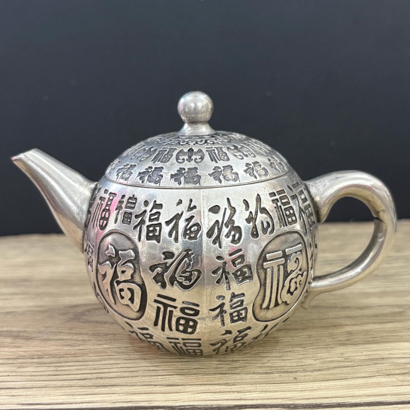 Collect Exquisite and Rare Hand Carved White Copper Silver Plating ...