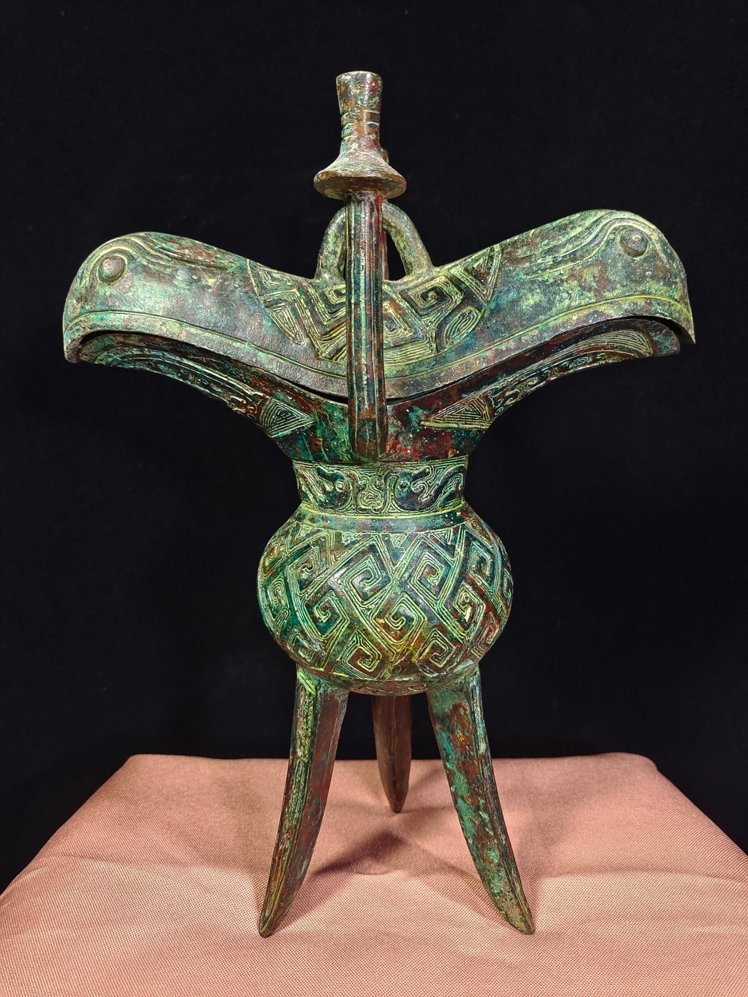 Chinese Statue Pure Hand-carved Han Dynasty Bronze Statue With ...