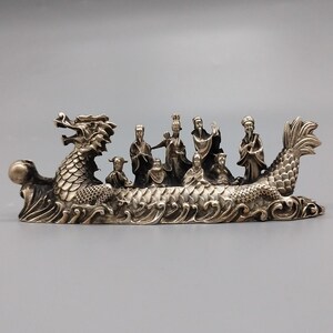 Chinese Antique Hand Carved Exquisite and Unique Pure Copper Eight ...