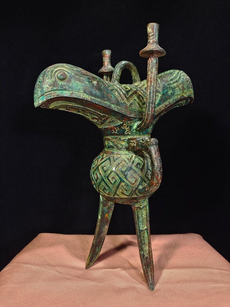 Chinese Statue Pure Hand-carved Han Dynasty Bronze Statue With ...