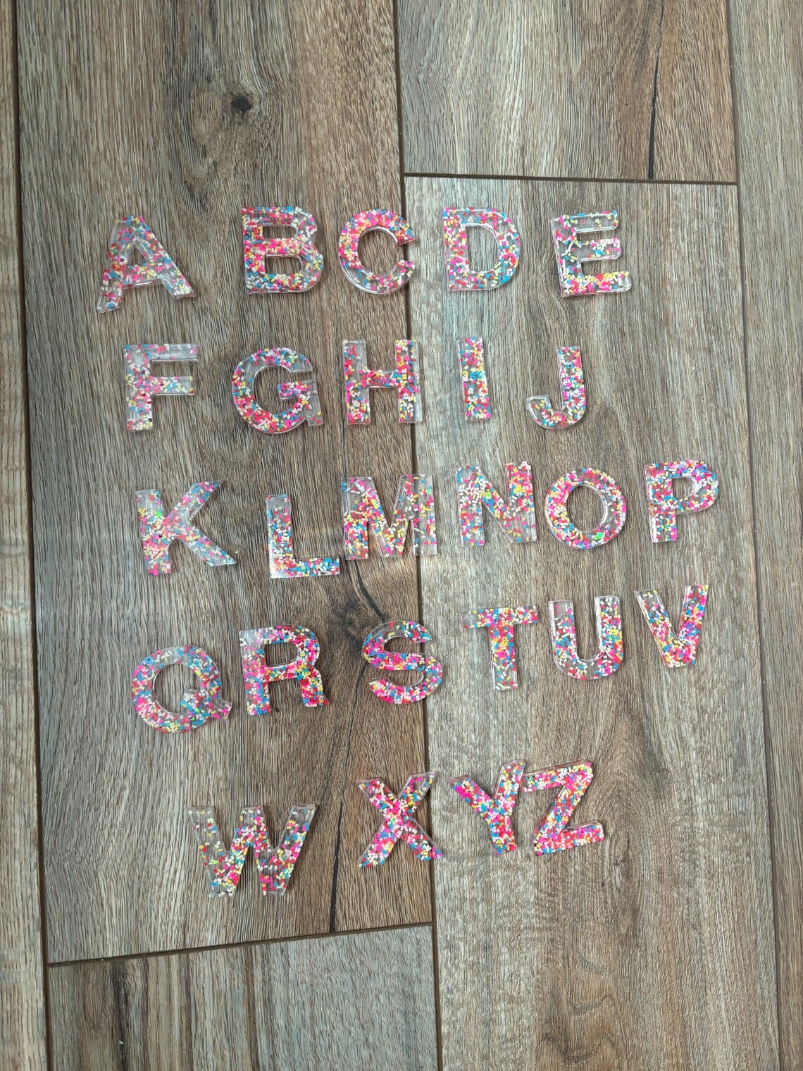 Sprinkle Alphabet Letters - Etsy