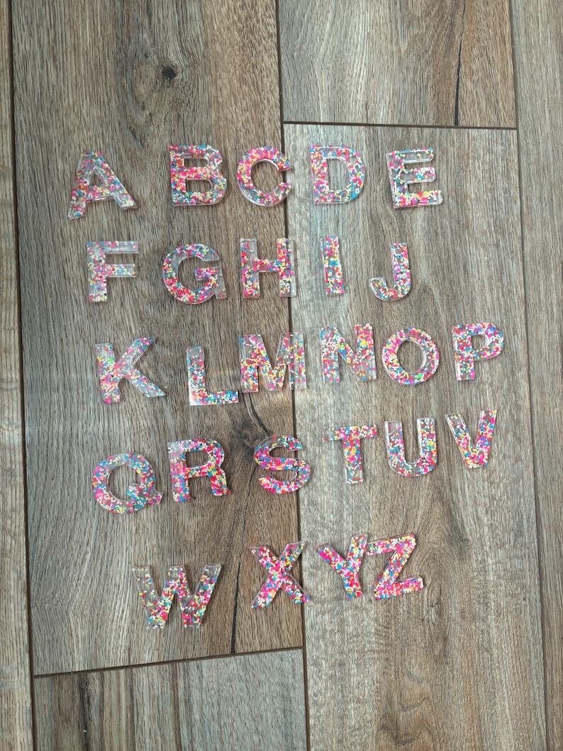 Sprinkle Alphabet Letters - Etsy