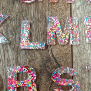 Sprinkle Alphabet Letters - Etsy