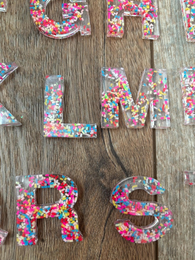 Sprinkle Alphabet Letters - Etsy