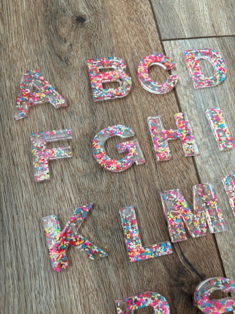 Sprinkle Letters and Numbers - Etsy