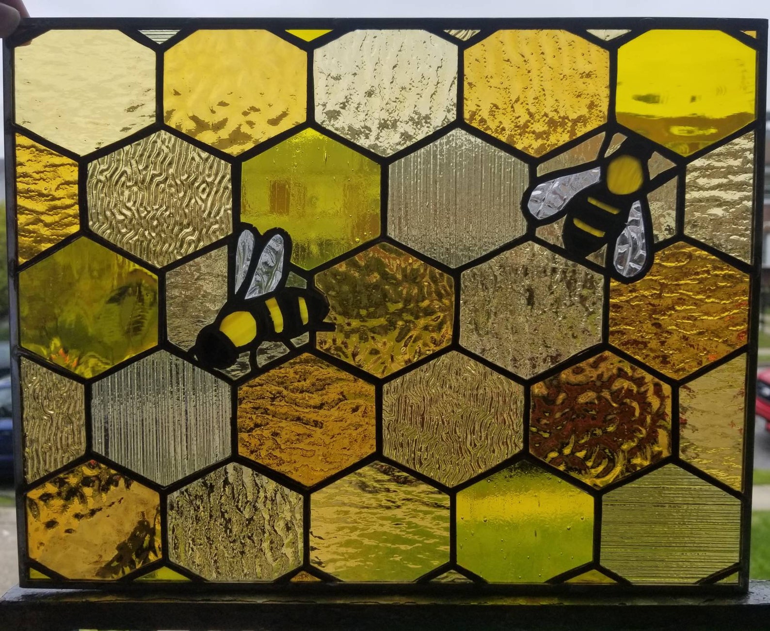 Honeycomb Bee Panel - Etsy