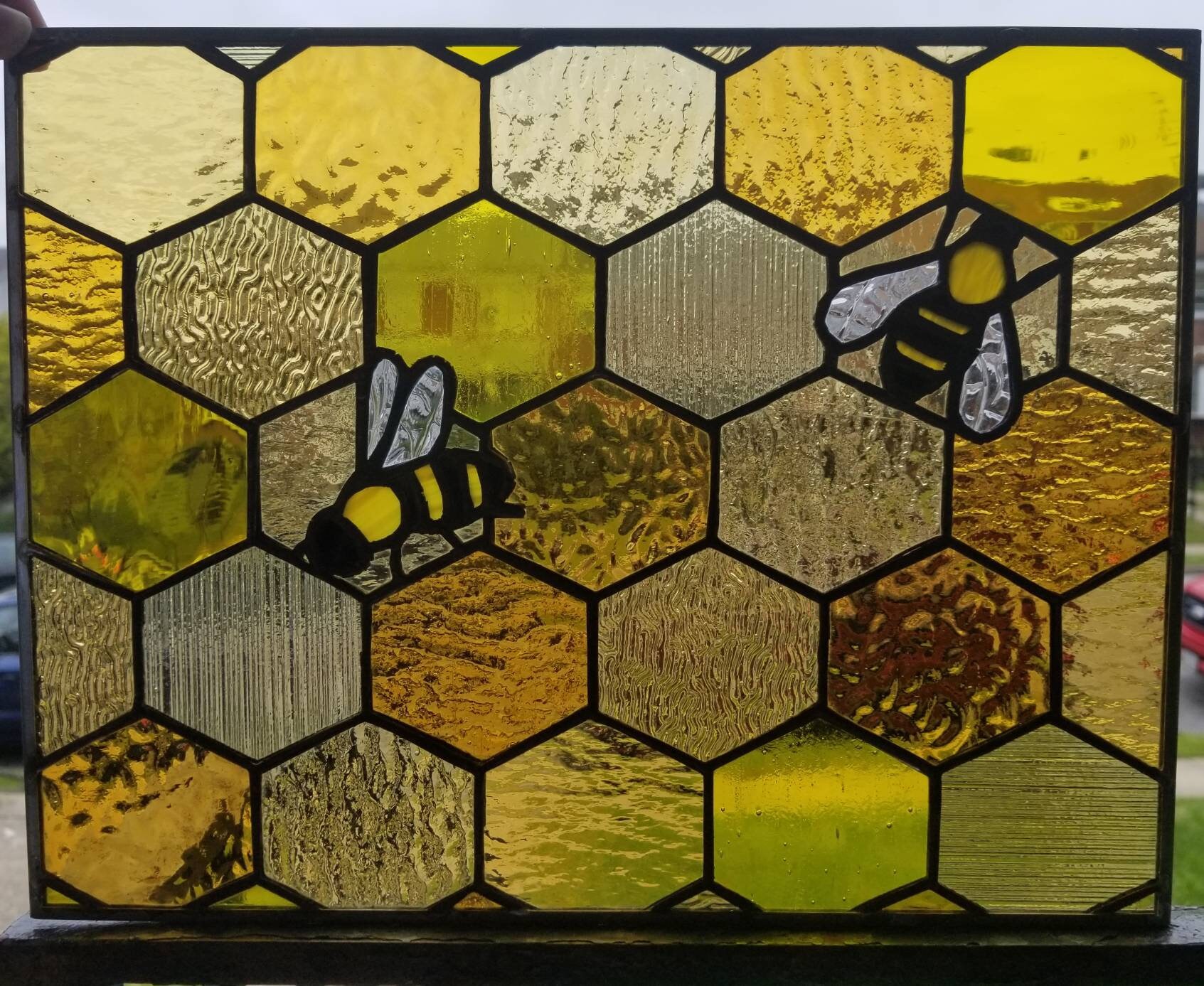 Honeycomb Bee Panel - Etsy