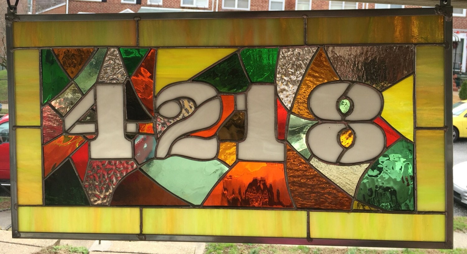 Transom Window House Number - Etsy