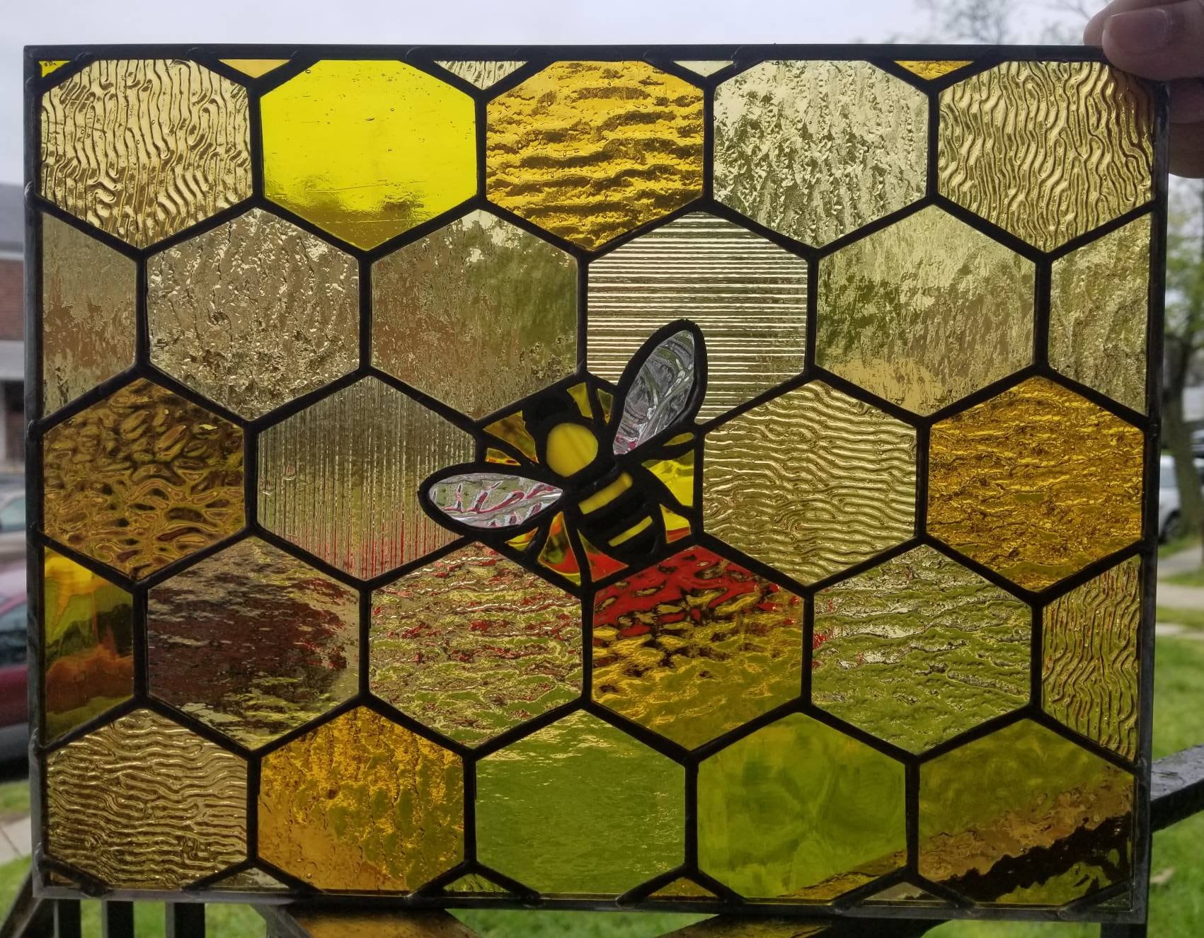 Honeycomb Bee Panel - Etsy