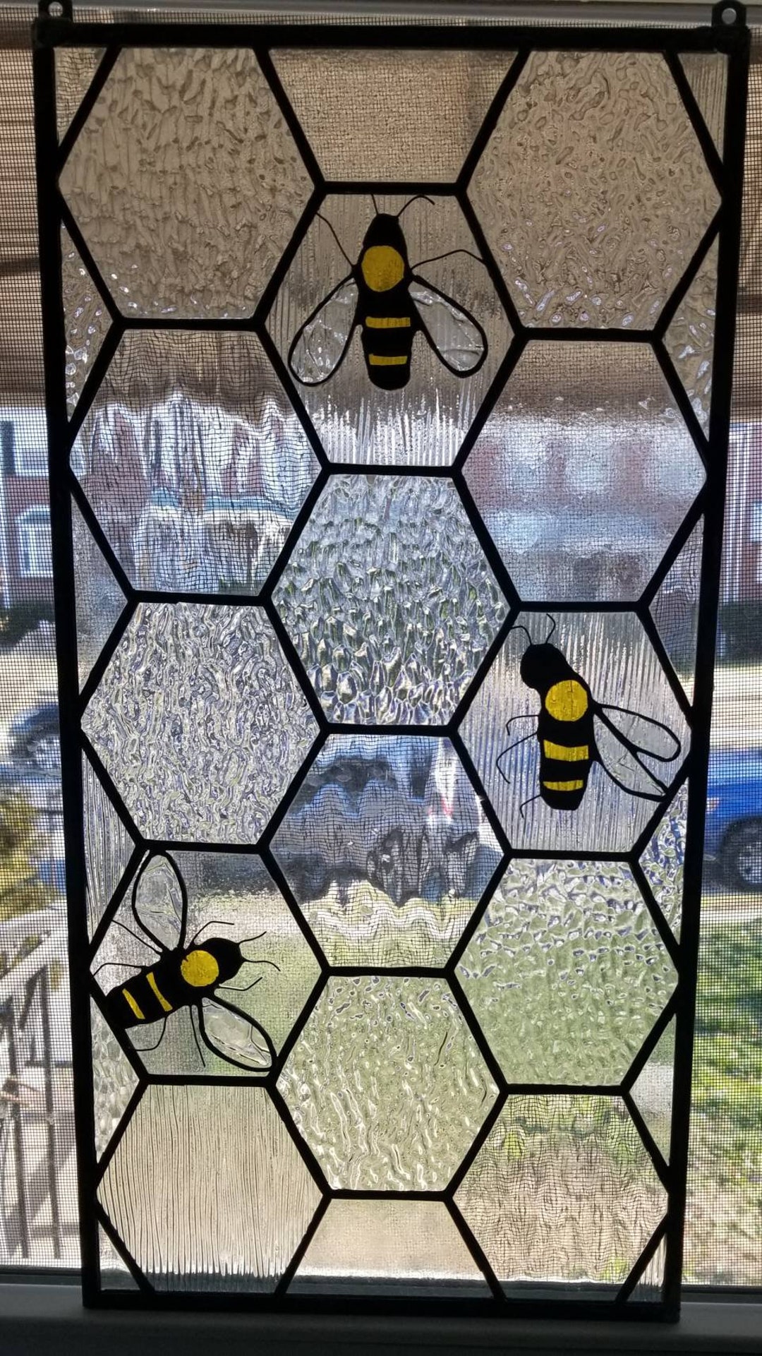 Honeycomb Bee Hanging Panel - Etsy