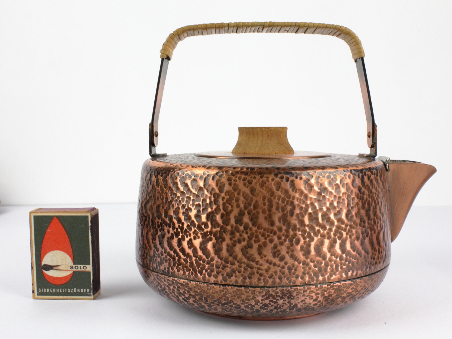 Vintage Copper Tea Set 12 Persons 12 Tea Cups Tea Pot - Etsy