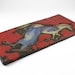 Ruscha Keramik Wandteller, rot blaue Pferde, Fat Lava Wandbehang, West ...