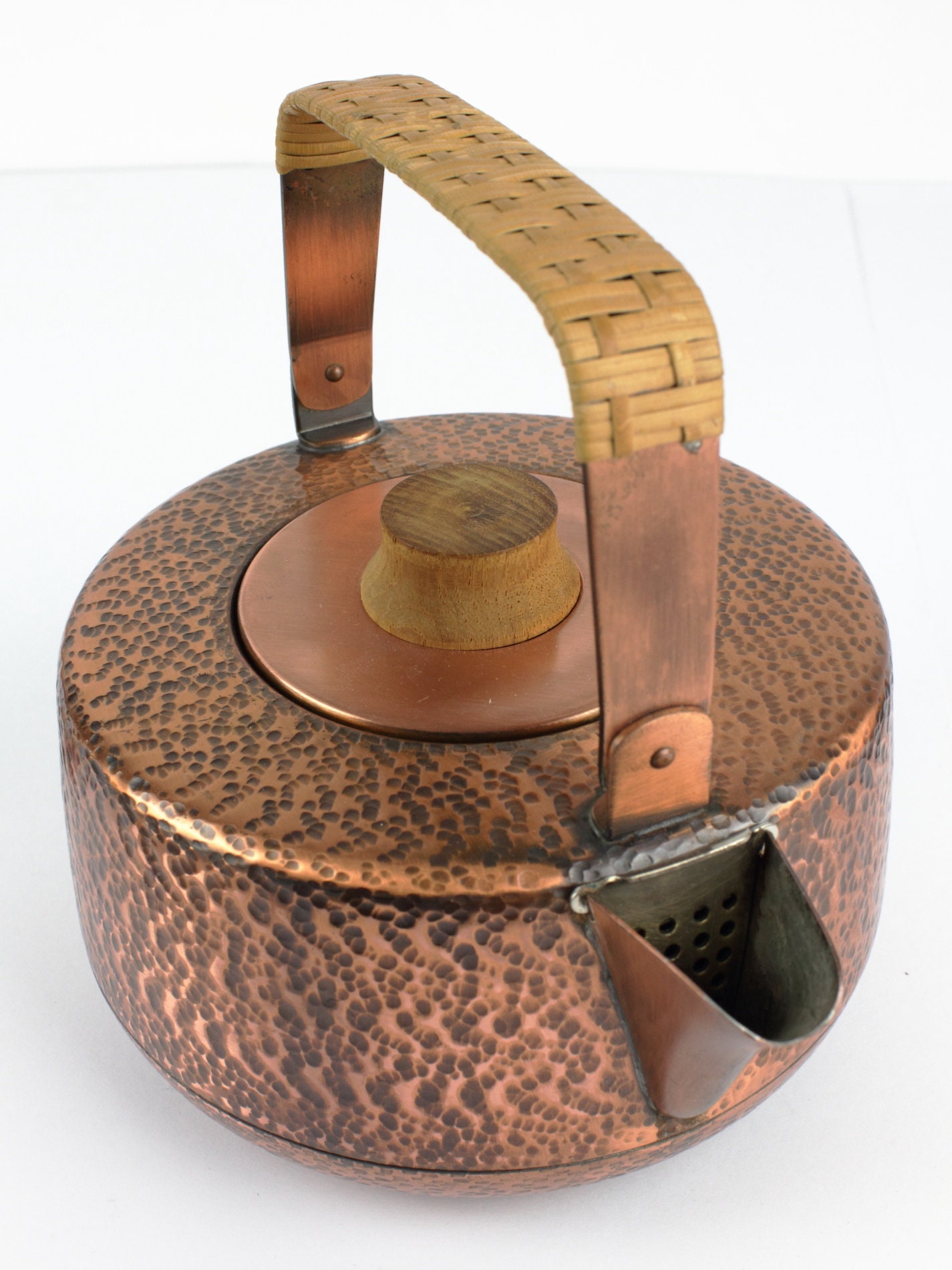 Vintage Copper Tea Set 12 Persons 12 Tea Cups Tea Pot - Etsy