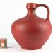 Ruscha Vulkano, Red Ceramic Vase, West German Pottery, Mid Century ...