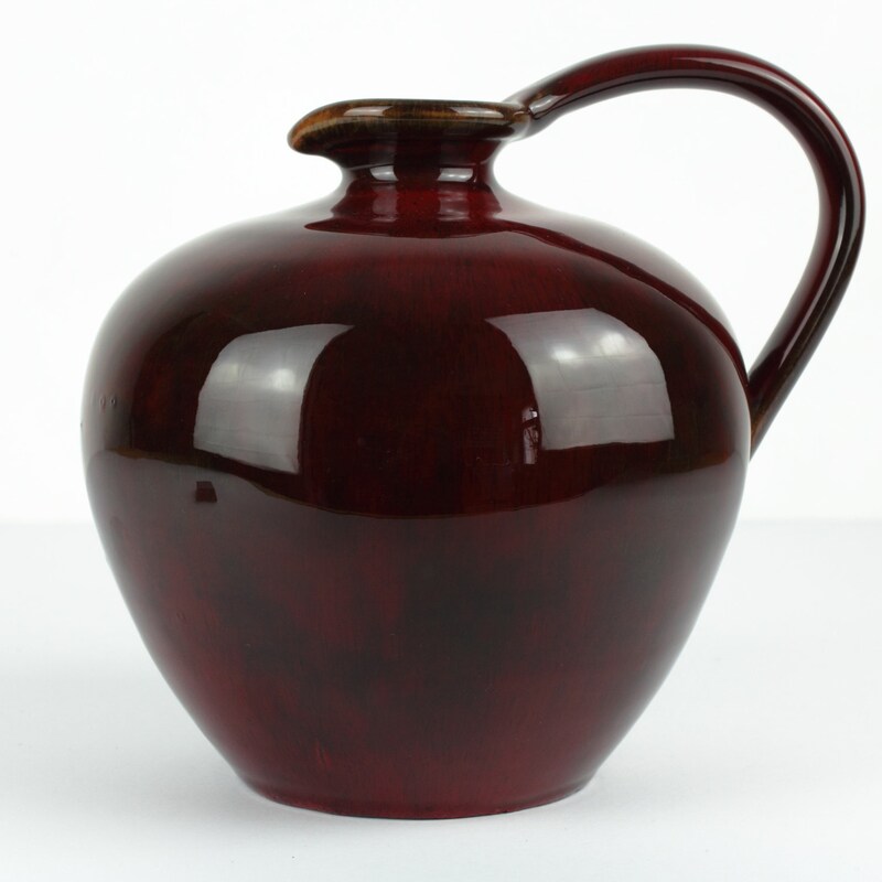 Red Ceramic Pitcher - Etsy
