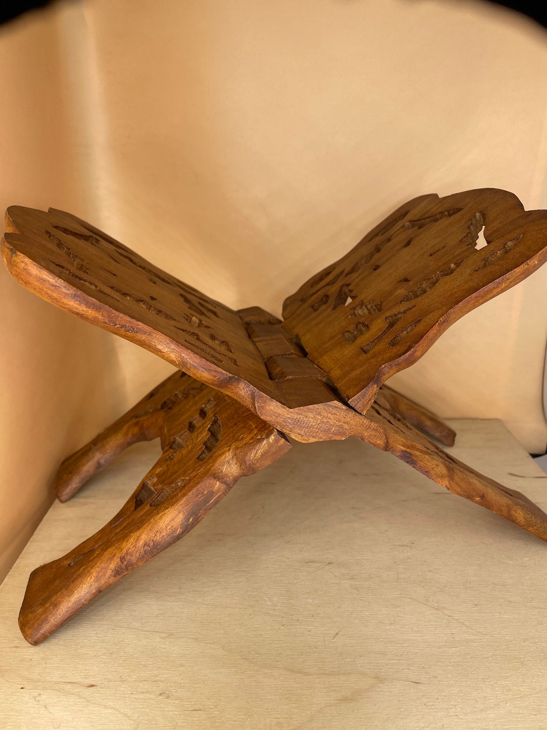 Collapsible Folding Wooden Book Stand - Etsy