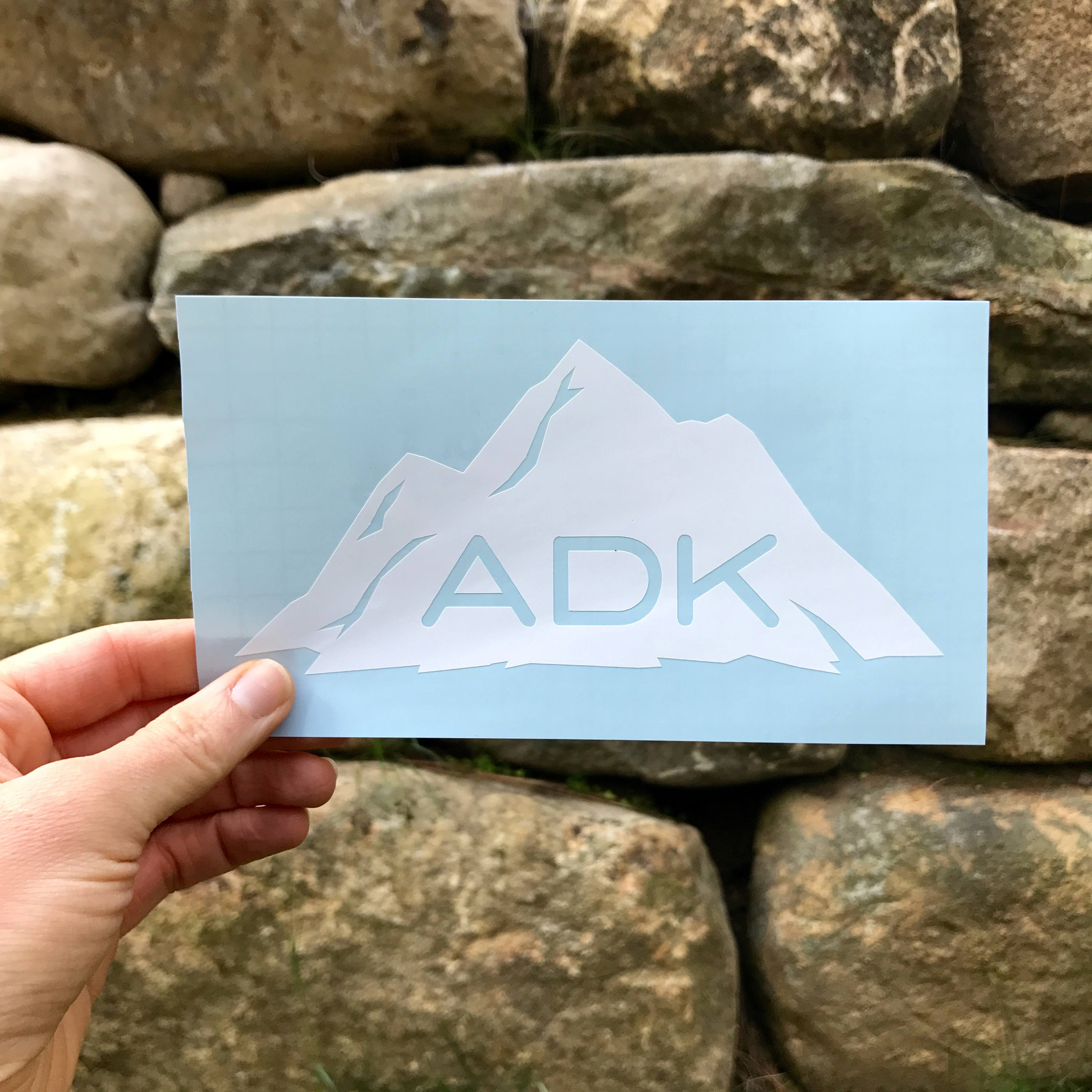 ADK on Mountain Silhouette Decal / Adk Silhouette Decal / | Etsy