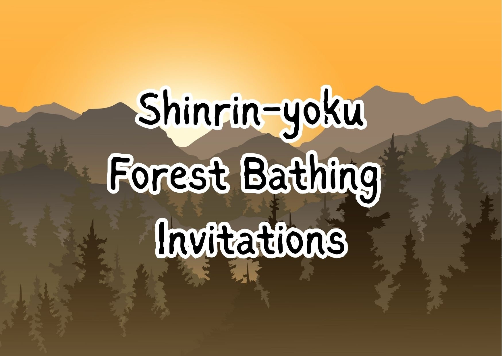 Shinrin-yoku Forest Bathing Woods Therapeutic Woodland Activity Cards ...
