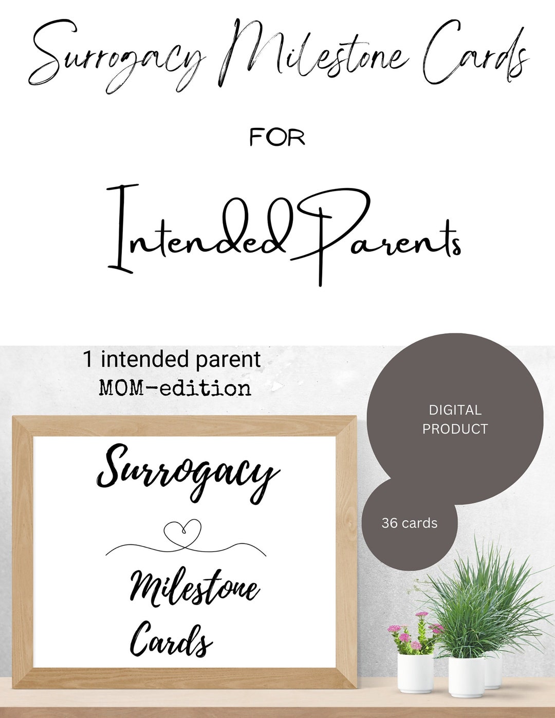 Surrogacy Milestone Cards | Surrogacy Milestone Cards for Intended Mom ...