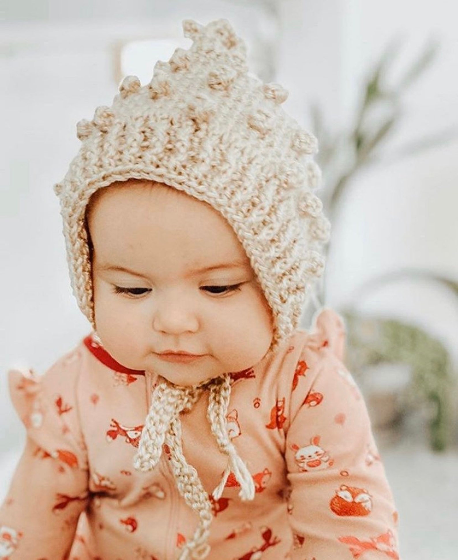 Handmade Popcorn Pixie Bonnet - Etsy