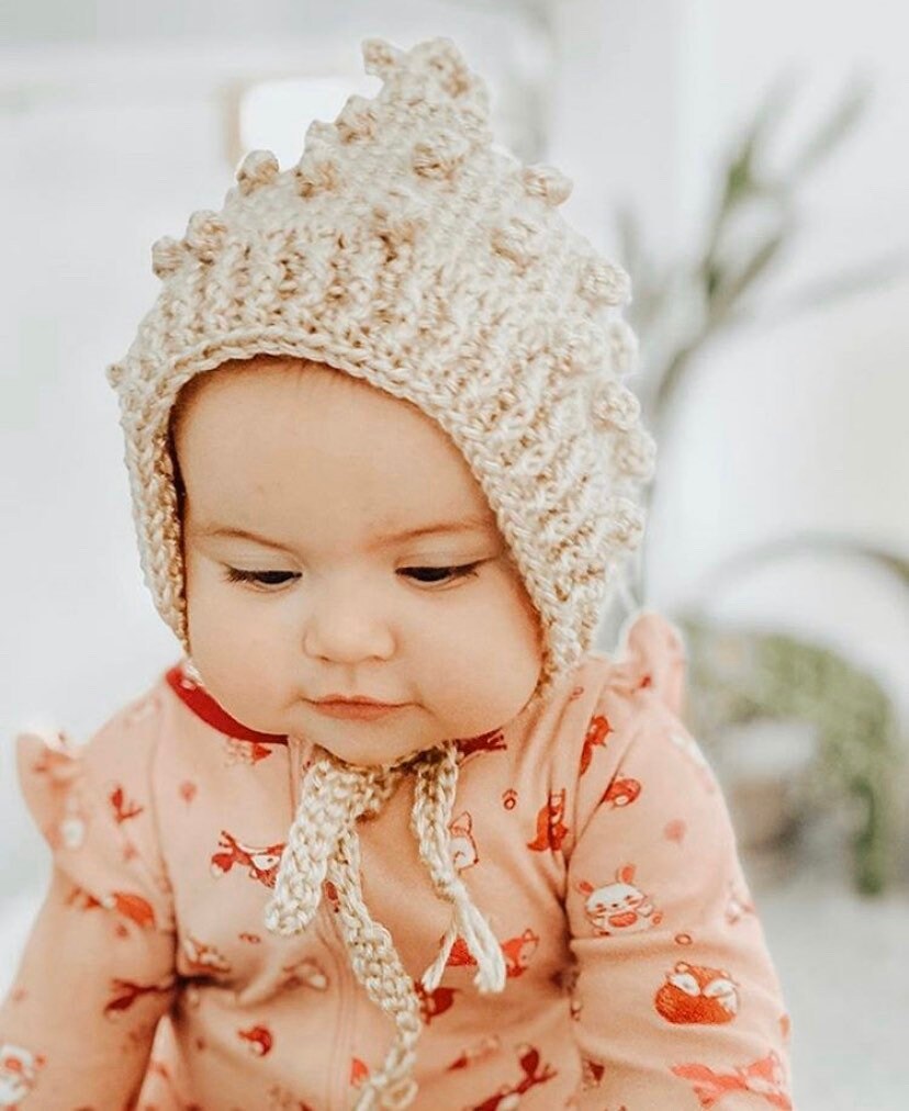 Handmade Popcorn Pixie Bonnet - Etsy