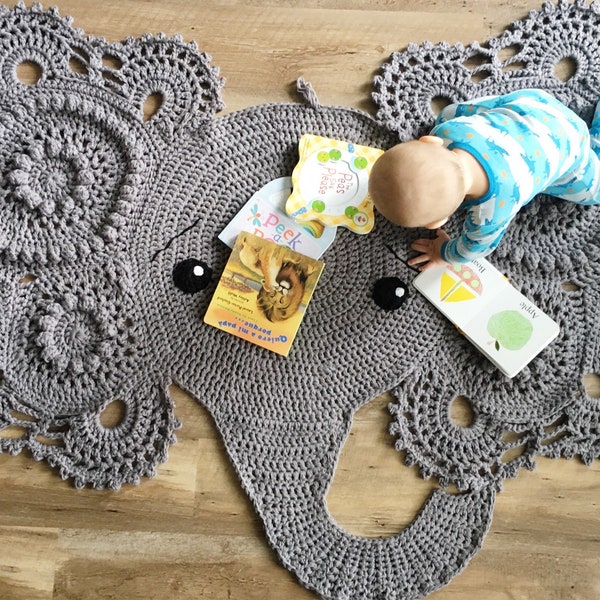 Elephant Rug - Etsy