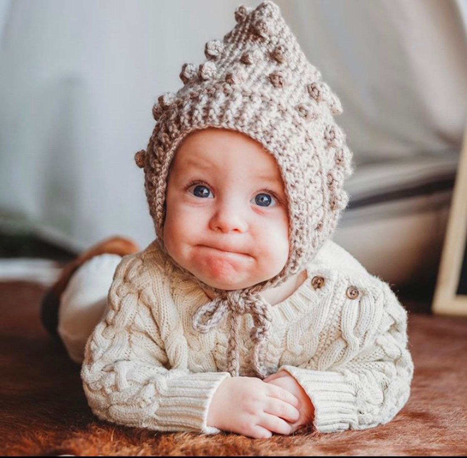 Handmade Popcorn Pixie Bonnet - Etsy