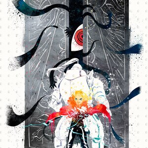 Gate of Truth Watercolor Art Poster, Anime Fanart, Watercolor Anime ...