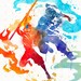 Elements Bender Digital Watercolor Art Print Anime Art Anime - Etsy