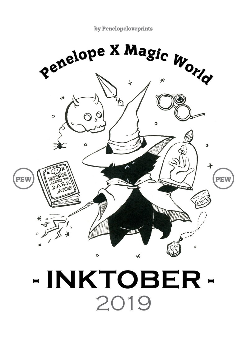 Digital Download Inktober 2019 PDF | Etsy