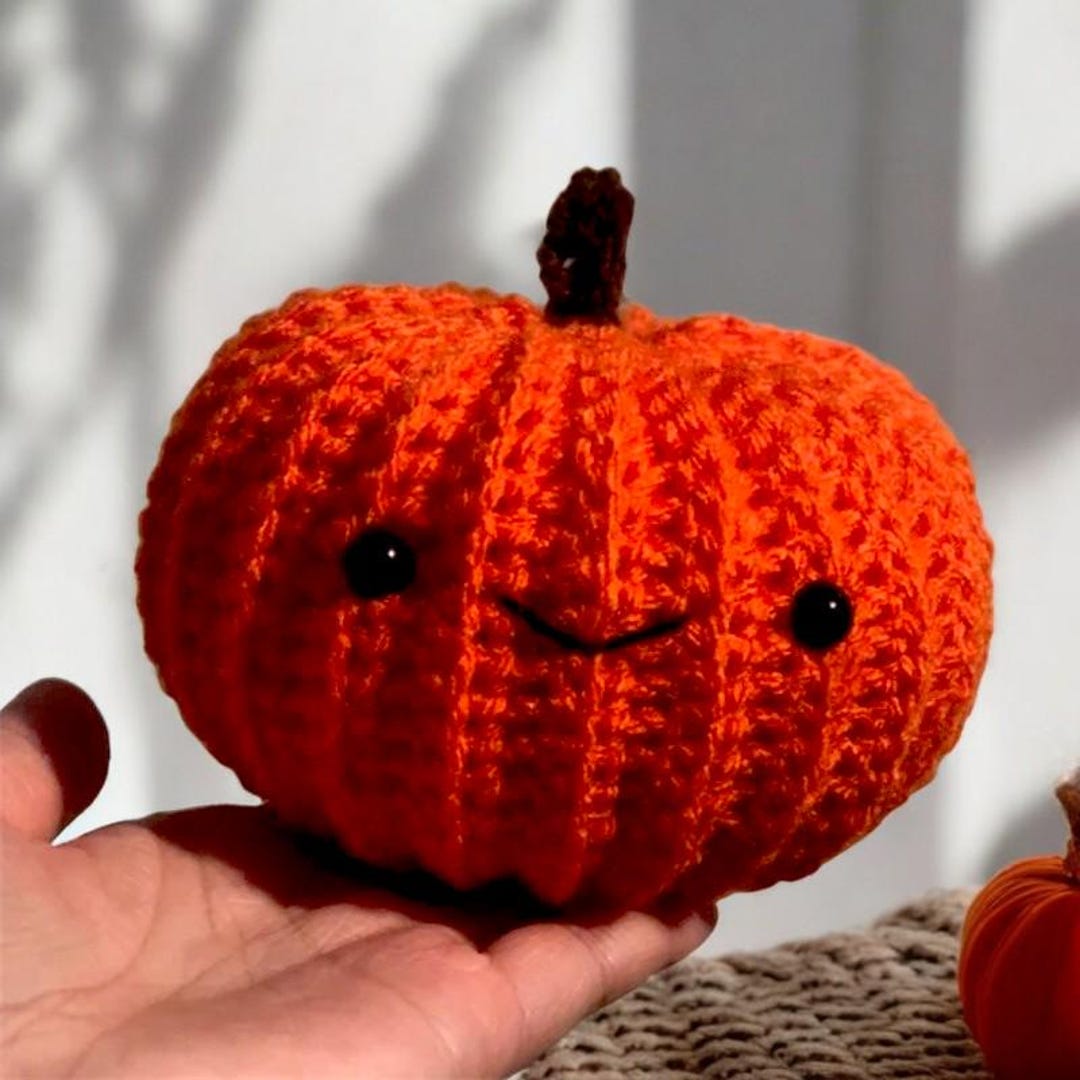 Cute Crochet Pumpkin for Holiday Decor, Unique Fall Crochet Ornament ...