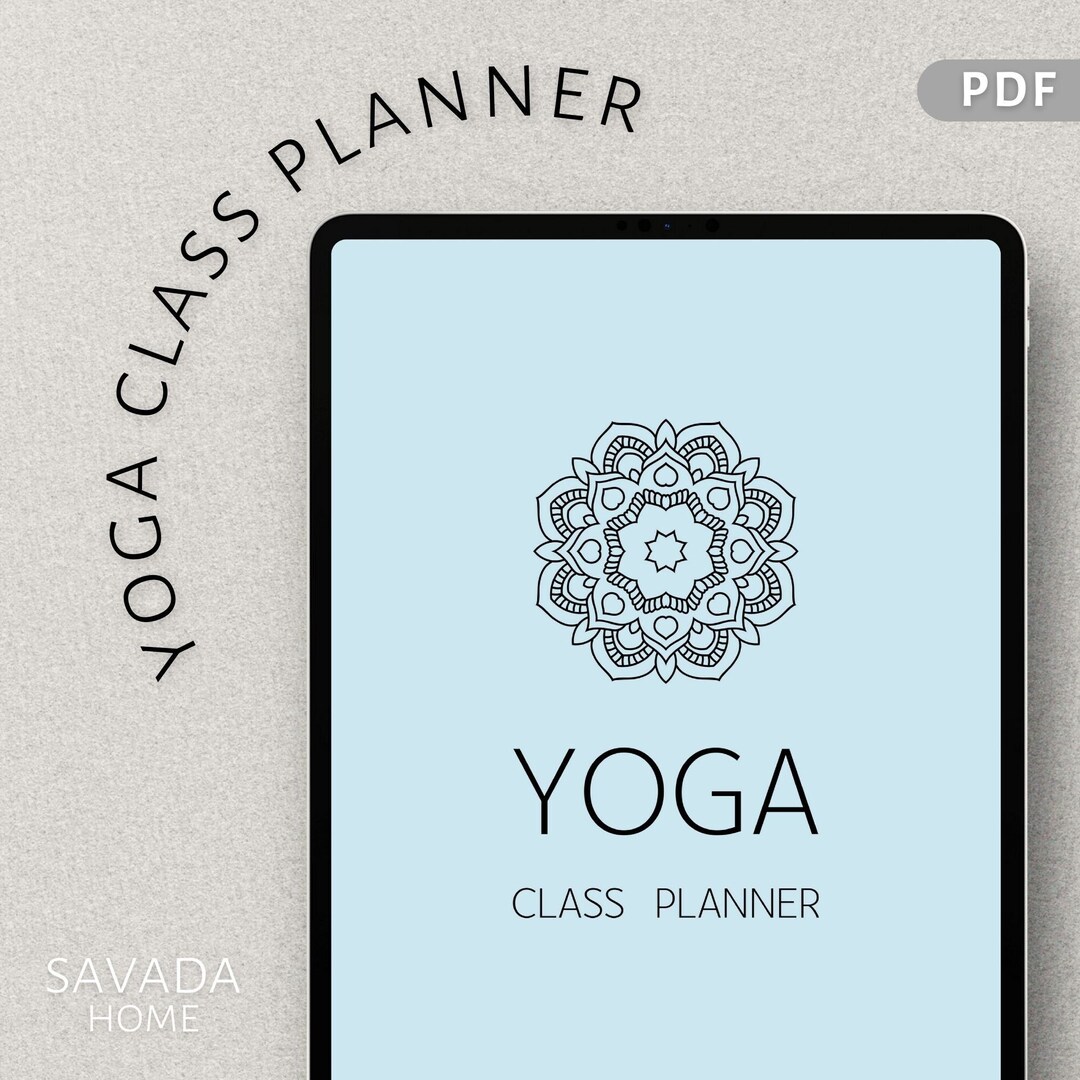 Unique Yoga Class Planner for Teacher, Lesson Plan Template, 2024 ...