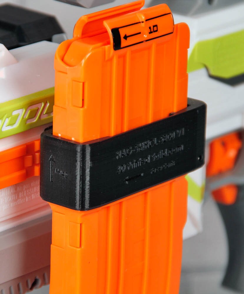 3D Printed Solid Nerf Magazine Clip Mount cam Lock Design | Etsy