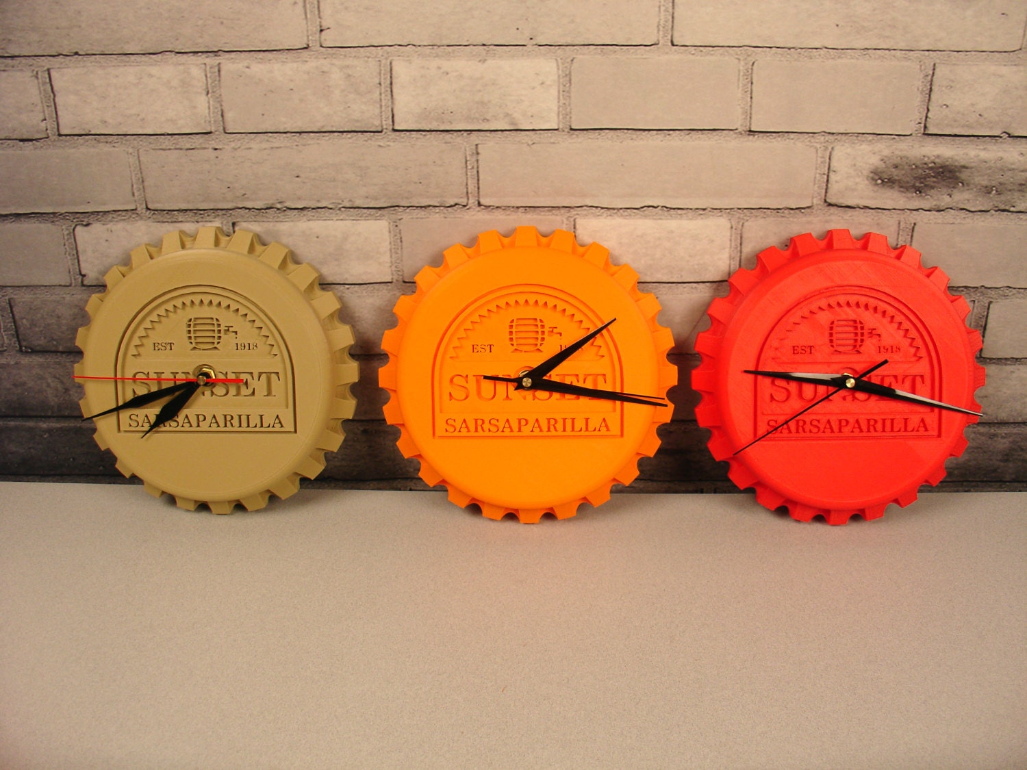 Fallout New Vegas Sunset Sarsaparilla Bottle Cap Wall Clock | Etsy