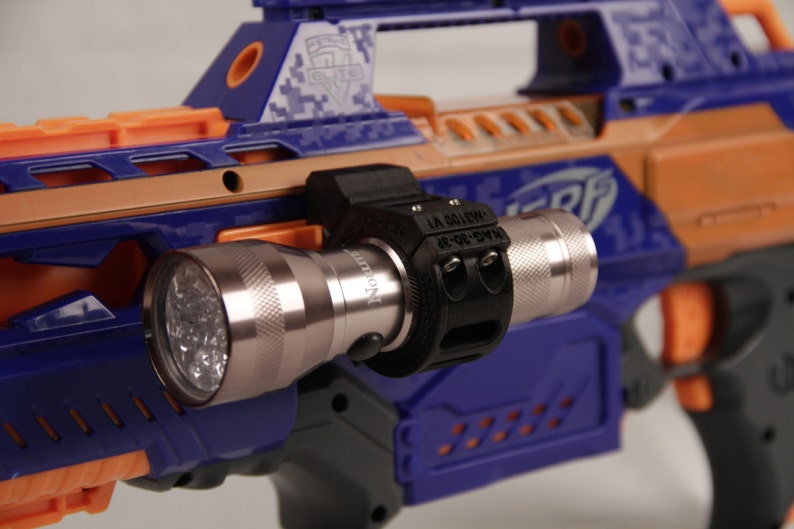 3D Printed Nerf to Flashlight/laser Mount for Nerf Gun - Etsy