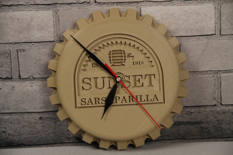 Fallout New Vegas Sunset Sarsaparilla Bottle Cap Wall Clock | Etsy